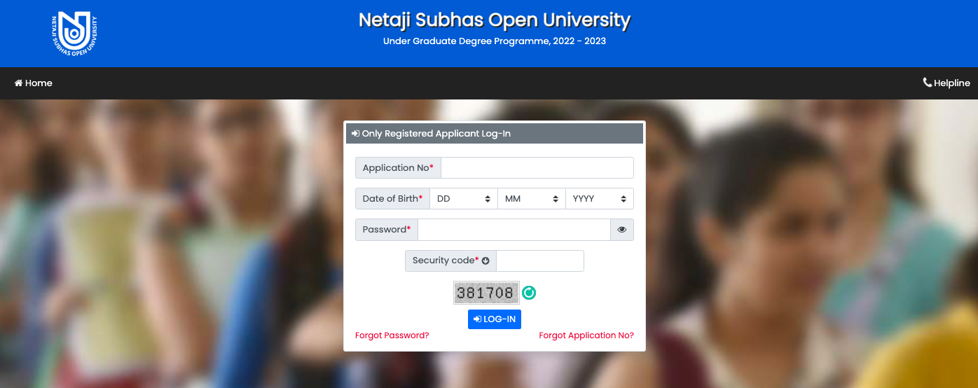 NSOU Enrolment Certificate Download for BDP & PG Course - Netaji Subhas Open University