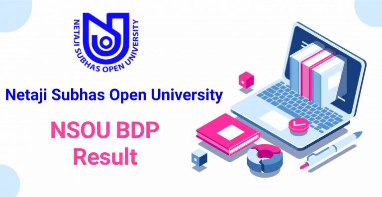 NSOU BDP Result 2022: Netaji Subhas Open University BDP Result & Marksheet Download