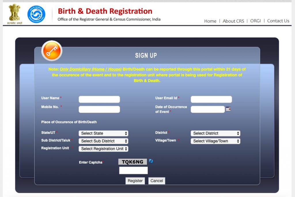 How to Apply Birth Certificate Online in India - Procedure & Form Download