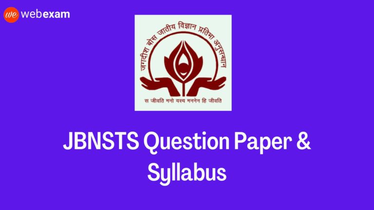 JBNSTS Scholarship Syllabus 2025, Best Books & Previous Years Question ...